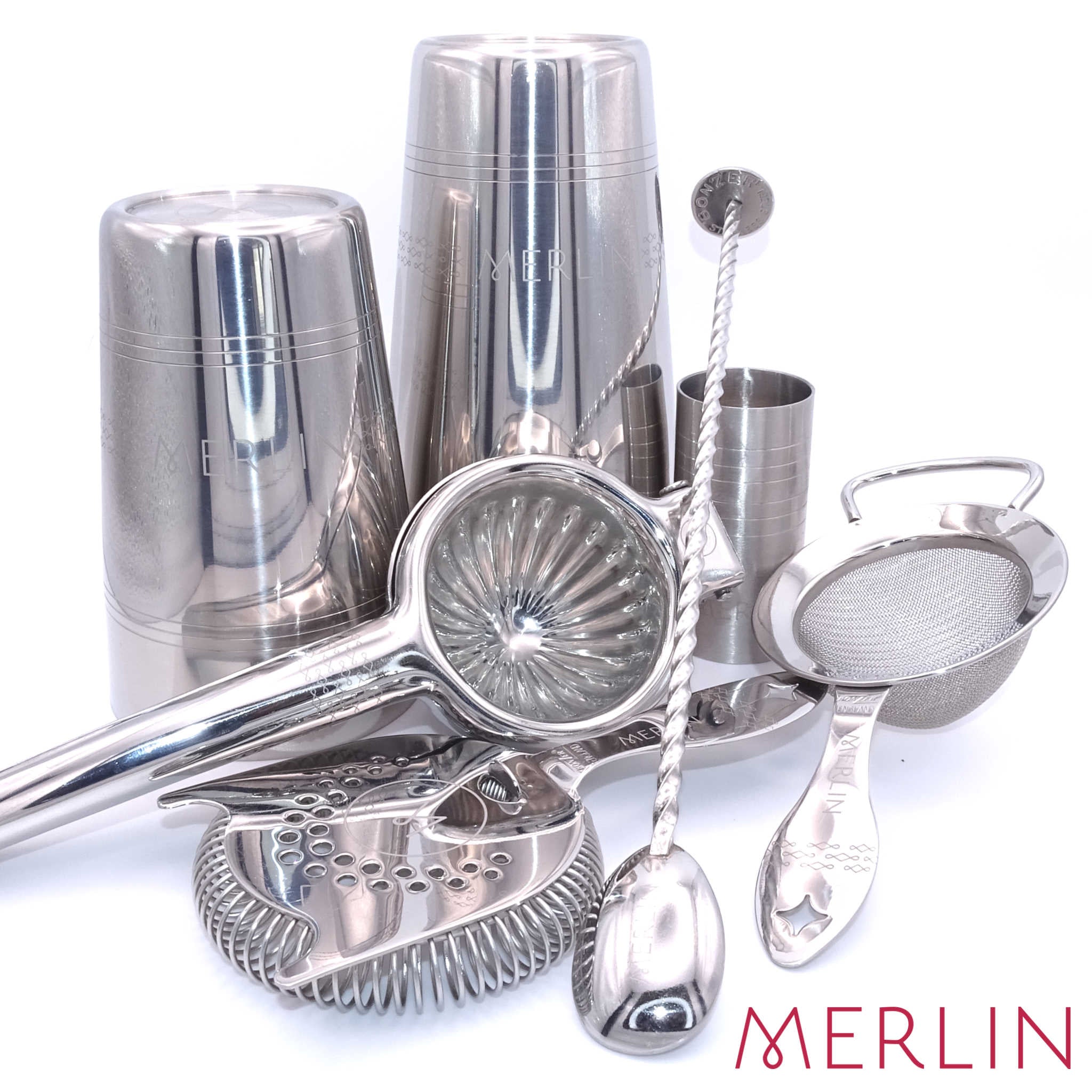 All Merlin Professional Bar Tools and Cocktail Shakers. – MERLIN